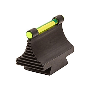 Truglo 3/8-Inch Dovetail Front Steel Gun Sight Replacement Fiber Optic Ramp Sight - .500", Green