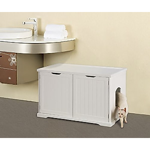 Merry Products Cat Washroom Bench, White