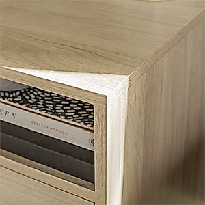 Walker Edison Modern Wood Nightstand Side Table Bedroom Storage Drawer and Shelf Bedside End Table, 25 Inch, Birch