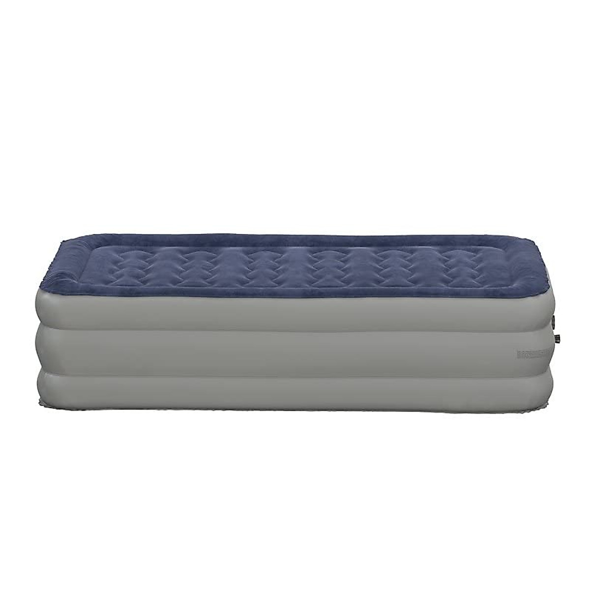 Flash Furniture Kellos 18 inch Air Mattress with ETL Certified Internal Electric Pump and Carrying Case - Twin,Blue