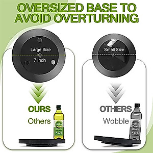 2 Pack Lazy Susan Turntable - OAMCEG 10 Inch Fridge Turntable Organizer, 360 Rotating Kitchen Spice Rack Spinning Organizer, Bamboo Pantry Organization and Storage, for Cabinet, Countertop, Bathroom