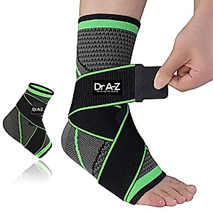 Dr A-Z Compression Foot Socks for Men & Women 2PCS - Sleeves Arch Support, Heel Spurs- Best Plantar Fasciitis Sleeves for Plantar Fasciitis Pain Relief, Heel Pain, & Treatment for Daily Use M-L - Pair