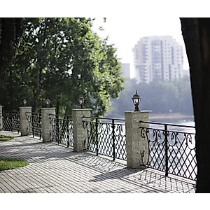 Design House 588004 3.5-inch Outdoor Pier Base Accessory Mount for Deck Porch Patio, Black