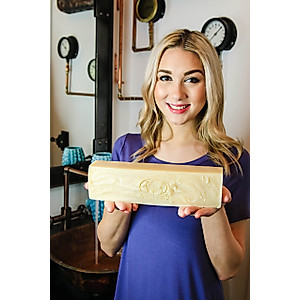 Organic Goat's Milk Soap Loaf - Cut Into 8 to 10 Soap Bars - Natural Ingredients - Hypoallergenic - 2 Pound Block