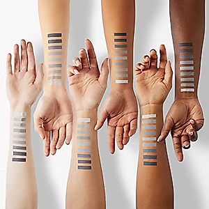 MAEPEOR Black Grey Smokey Eyeshadow Palette 9 Colors Cool Toned Matte Glitter Eyeshadow Palette Longlasting Waterproof Smoky Eye Shadow for Girls and Women (Set 1, Black Grey)