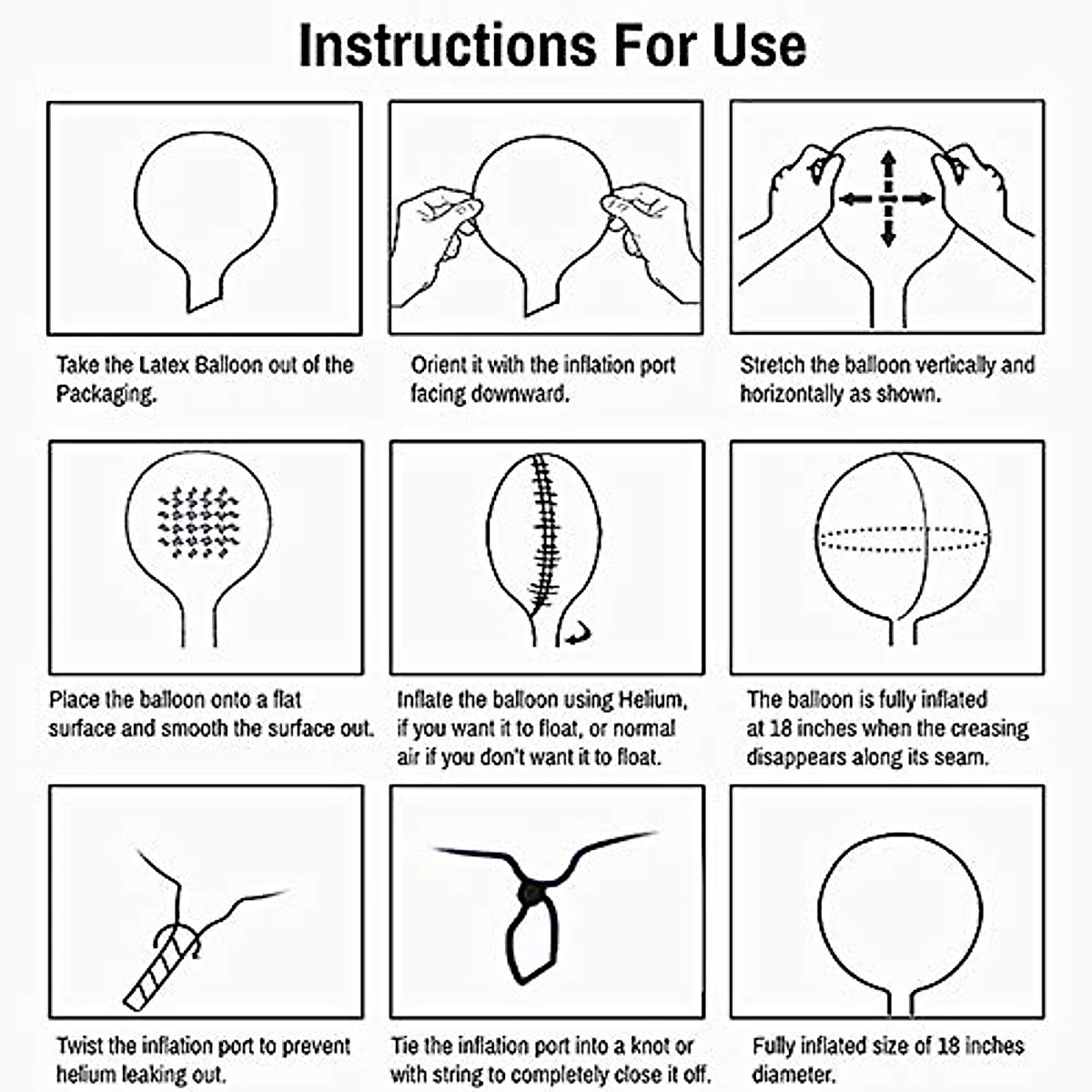 Bobo Balloons 50 Packs,18 inch Transparent Bubble Bobo Balloons for LED Light Up Balloons Helium Style,Gifts Decoration for Christmas,Wedding,Birthday Party(LED String Not Included)