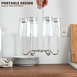 Joy Aid Cup and Bottle Drying Rack, Fit for Tumbler, Mug, Insulated Cup, Wine Glass and More, 304 Stainless Steel