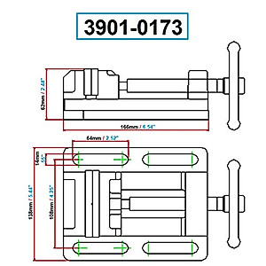 HHIP 3901-0178 Pro-Series Low Profile 8" Drill Press Vise