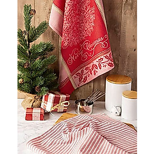 DII Christmas Kitchen Towels Vintage Inspired Holiday Dish Towel Set, 18x28, Holiday Tree, 2 Count
