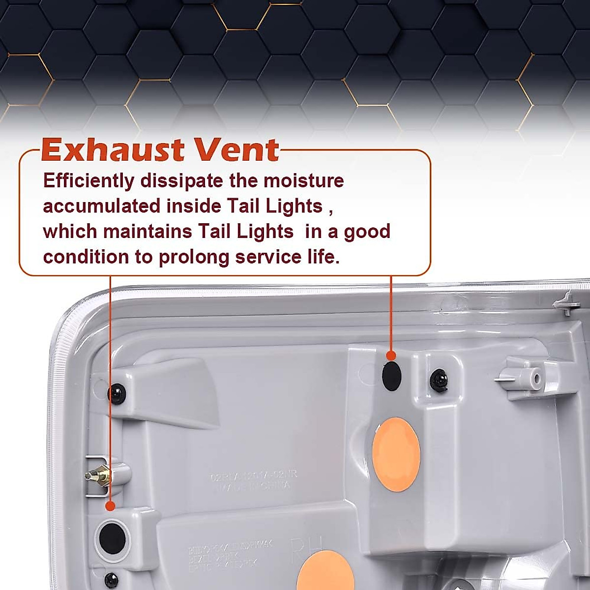 PIT66 Tail Lights Rear Lamps,Compatible with 2009-2014 Ford F150 (Basic Style, Black)