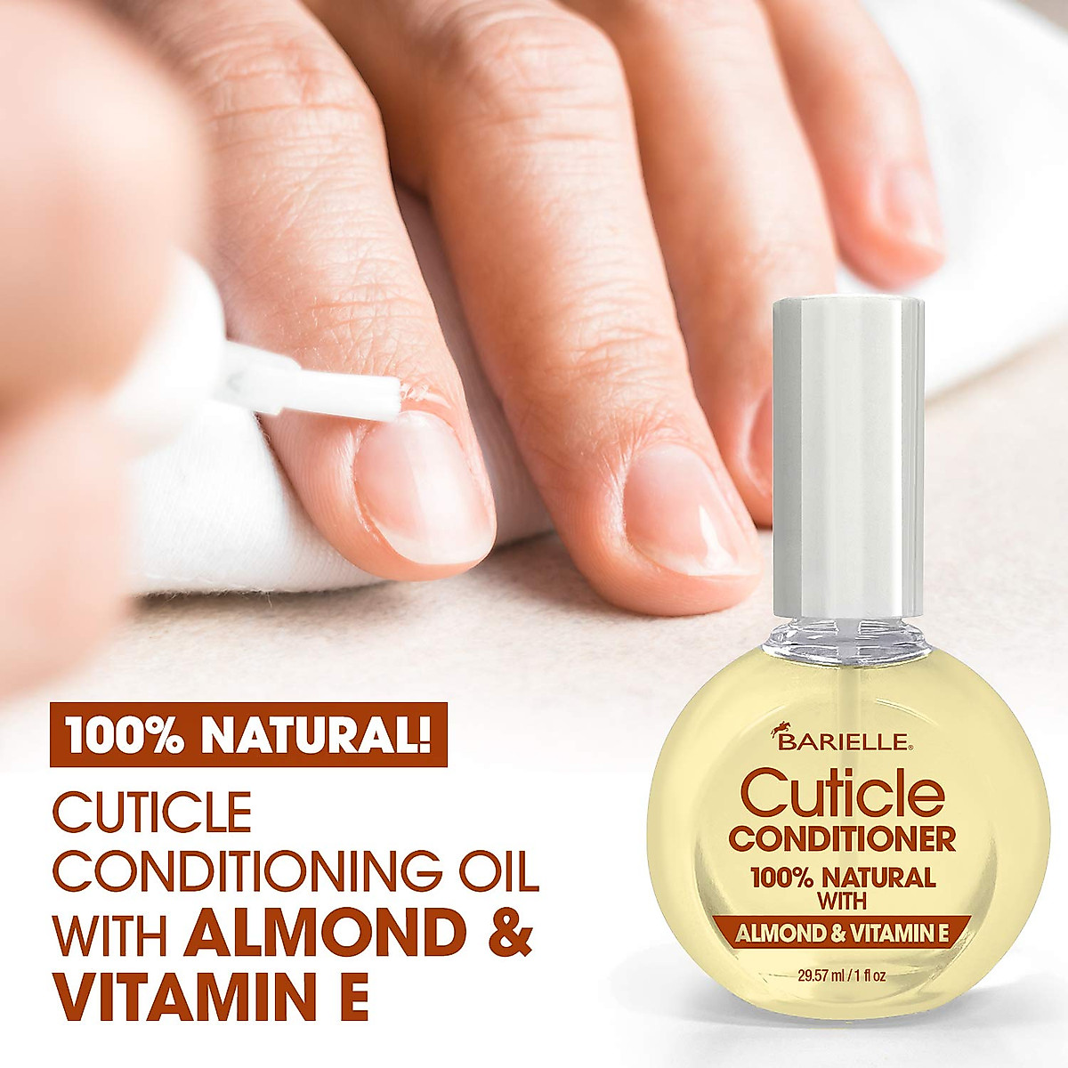 BARIELLE 100% Natural Cuticle Conditioner with Almond & Vitamin E 1 oz.