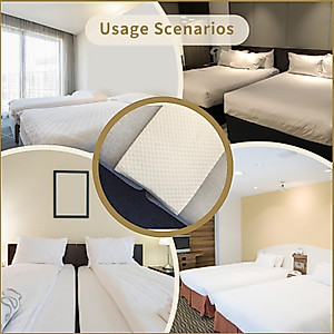 JZHLLA 10"X76" Bed Bridge Twin to King Bed Converter Kit, Bed Gap Pad Combine Twin Beds to King Mattress Bed Bridge Connector for Adjustable Bed with Washable Cover(76in×10in)