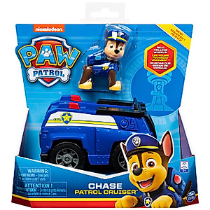 Spin Master 6061799 PAW Patrol Chase`s Patrol Cruiser Vehicle Toy with Collectible Figure