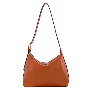 Ayliss Women's Shoulder Handbag Crossbody Purses Messenger Handbag Hobo Tote Bag Fashion Faux Leather Casual Work Handbag (Brown)