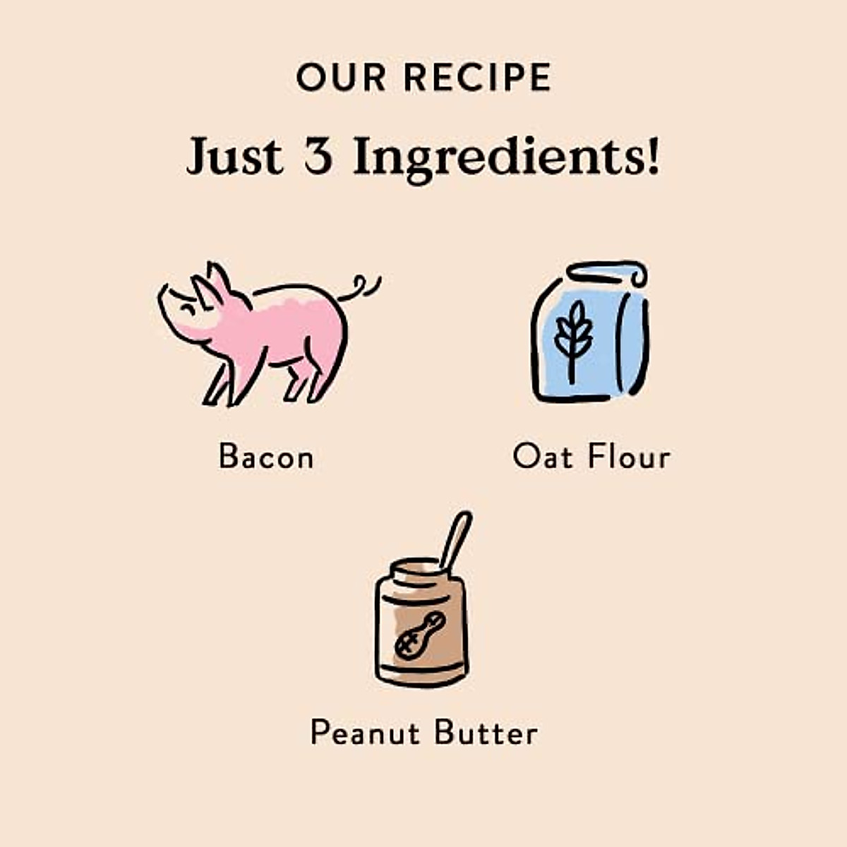 Bocce's Bakery Oven Baked Bac'N Nutty Treats for Dogs, Everyday Wheat-Free Dog Treats, Made with Real Ingredients, Baked in The USA, All-Natural PB & Bacon Biscuits, 5 oz