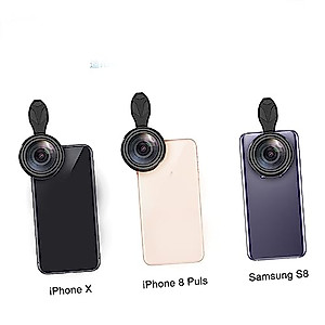 Amosfun Smartphone Phones telephoto Lens Wide Angle Lens Camera Lenses Smartphone Fish Eye Lens External Phone Lens Cell Phone Camera Lens Smartphone Camera Lens Universal Telephone