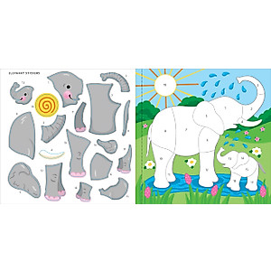 My First Color-by-Sticker Book - Wild Animals