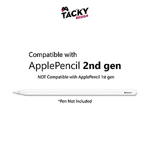 TACKY DESIGN Marbel Skin Compatible with Apple Pencil Skin- Vinyl 3m, Pink with Gold Glitter Color Pencil Sticker, Apple Pencil Cover Full wrap (2nd Generation)