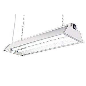 Durolux DL822N T5 HO 2Ft 2 Fluorescent Lamps Grow Lighting System with 5000 Lumens and 6500K Full Spectrum and Low Profile 7" Wide Reflector