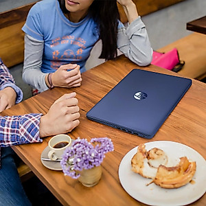HP 14" Laptop for Student and Business - HD Display, Intel Quad-Core Processor, 4GB RAM, 64GB eMMC, ‎Intel UHD Graphics 600, Wi-Fi, Bluetooth, Webcam, Windows 11 Home in S Mode, Blue