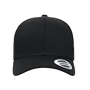 Yupoong YP Classics Retro Snapback Cap, Black, OSFA