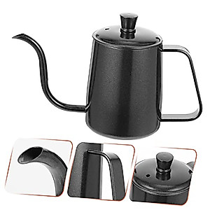 FUNOMOCYA Coffee Maker Espresso Maker Thickened Coffee Kettle Whistling Tea Kettle Handle Stovetop Kettle Espresso Grounds Household Stovetop Kettle Coffee Pot Stainless Steel