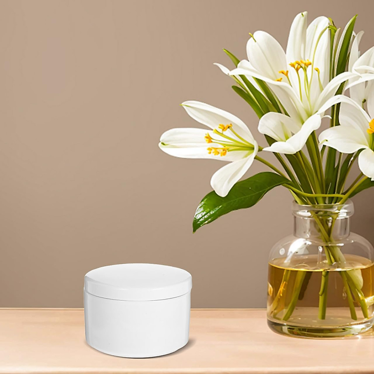 Zerodeko Ceramic Jewelry Box White Ceramic Jewelry Case Ring Holder Trinket Jewel Box for Wedding Anniversary Birthday Bridal Gift White