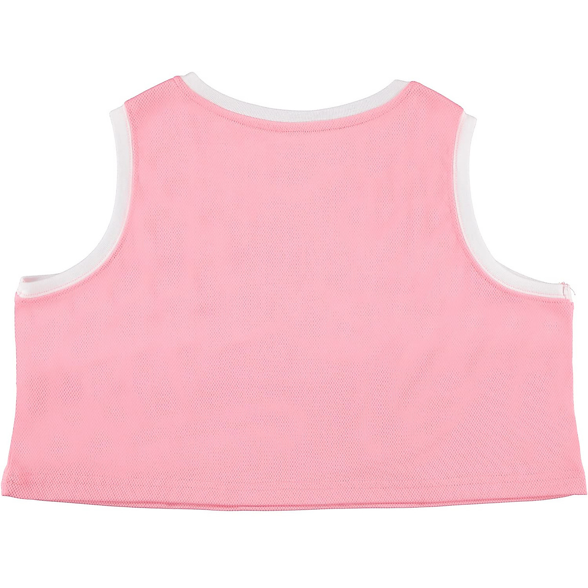 Ladies Rugrats 90's Fashion Shirt - Rugrats Angelica and Reptar Mesh Tank Top (Pink White, Large)