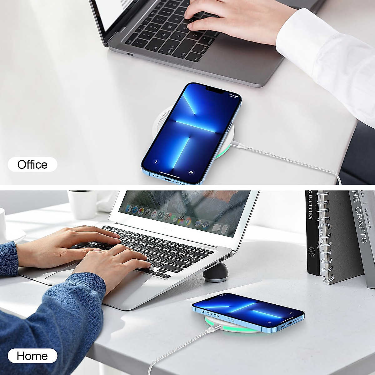 15W Wireless Charger Fast Charging Pad for Samsung Galaxy S24 S23 S22 S21 S20 Ultra 5G FE S10 S9 S8 S7 S6, Note 20 10 9 8, Google Pixel 8, 7 Pro, 7, 6, 6 Pro, 5, 4, 4 XL, 3, 3 XL, Pixel Buds