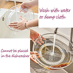 Lazy Susan Turntable Storage Organizer 2 Pcs，Kitchen Spice Rack，Rotation Clear Cupboard Turntable,Dressing Table Storage Rack,Use for Kitchen Dining Room Cabinet Refrigerator Bathroom and Powder Room