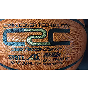 The Rock 28.5" Official Women's Composite Leather Basketball - Superior Air Retention and Durability - Exclusive Patented Unique Deep Pebble Channel Design - Comes w/ Certificate of Authenticity