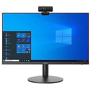 MSI PRO AP241 All-in-One Computer Desktop, 23.8" FHD IPS-Grade LED, Intel Pentium Gold G6405, 4GB Memory, 120GB SSD, WiFi 5, BT 5.1, Black, Windows 10 PRO (11M-004US)