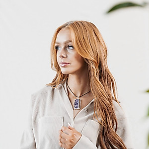 Ayana Crystals Handcrafted Amethyst Geode Necklace - Silver Plated: Genuine Natural Amethyst, February Birthstone – Third Eye & Crown Chakra Activation for Aquarius & Pisces Zodiac Signs