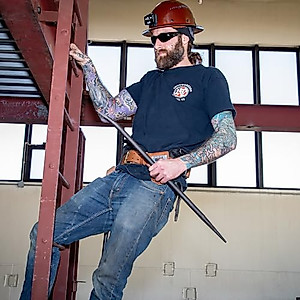 Klein Tools 3248 Round 7/8-Inch x 30-Inch Connecting Bar, Made in USA, Sleever Bar for Aligning, Prying and Chiseling