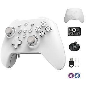AKNES Gulikit KK3 MAX Controller, Hall Joysticks&Triggers Controller for Switch/Android/iOS/Steam Deck, 4 Back Buttons,Maglev/Rotor/HD Vibration,Wired/Wireless with 1000Hz Polling Rate for Wins-Black