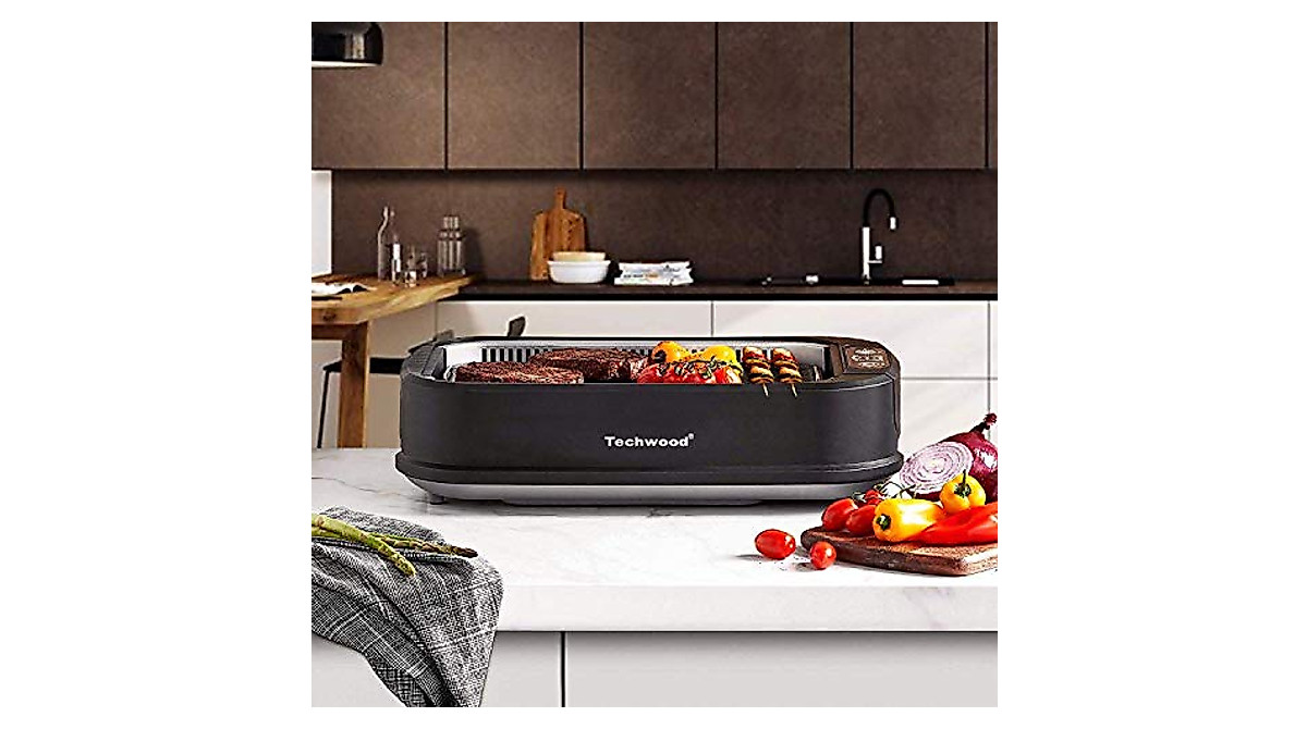 Techwood 1500W Smokeless Indoor Grill - Quick & Easy BBQ