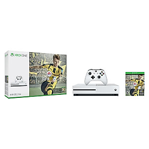 Microsoft Xbox One S FIFA 17 Bundle (500GB) - Game Pad Supported - Wireless - White - AMD Radeon Graphics Core Next - 3840 x 2160-16:9-2160p - Blu-ray Disc Player - 500 GB HDD - Gigabit Ethernet -