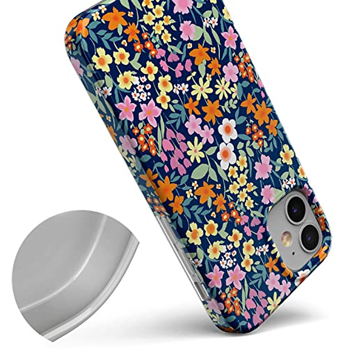 Casely iPhone 11 Case | Full Bloom | Navy Floral Case