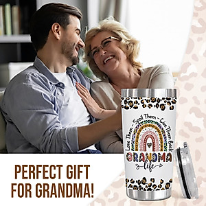 TEEZWONDER Gifts For Grandma, Birthday, Christmas, Mothers Day, Thanksgiving Gifts For Women, Nana, Grandma Gifts Idea, First-time New Grandma Gifts, 20 Oz Stainless Steel Tumbler For Women