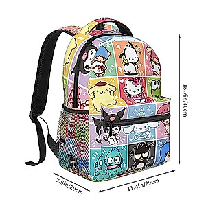 Cute Backpack, Cartoon Lightweight Backpacks Large Capacity Portable Outdoor Travel Backpack Laptop Bag