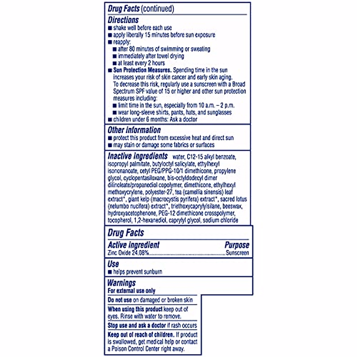 Coppertone Pure & Simple For Face SPF 50 Sunscreen Lotion, Zinc Oxide Mineral Sunscreen Lotion, Water Resistant, Hypoallergenic, Travel Size 2 Ounce