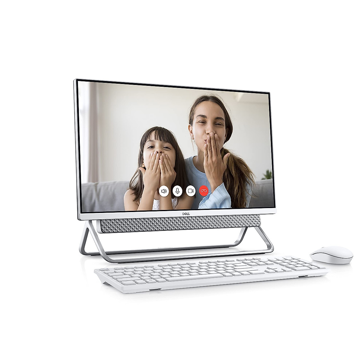Dell Inspiron 5400 24-inch Touchscreen All in One Desktop - FHD (1920 x 1080) Display, Pop-Up Webcam, Intel Core i5-1135G7, 8GB DDR4 RAM, 512GB HDD, Intel Iris Xe Graphics, Windows 11 Home - Silver