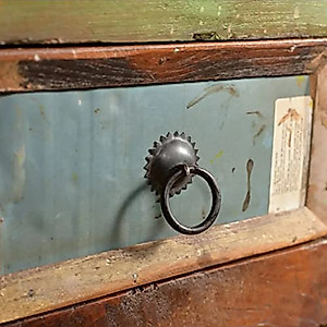 vidaXL Solid Reclaimed Wood Cabinet 4 Drawers Vintage Sideboard Storage Unit