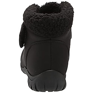 Propét Women's Dani Strap Snow Boot, Black, 10 Wide