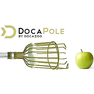 DOCAZOO DocaPole Fruit Picker Basket Attachment: Twist-On Perfect Fruit Picking Tool for Gathering Apple, Avocados, and Other Fruits