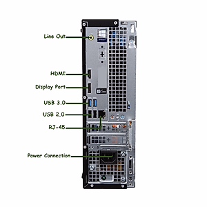 Dell Optiplex 3060 SFF Computer Desktop PC, Intel Core i5-8400 8th Gen Processor, 16GB DDR4 Ram, 512GB NVMe SSD + 2TB Hard Drive, HDMI, Wireless Keyboard Mouse, WiFi & Bluetooth, Windows 10 (Renewed)