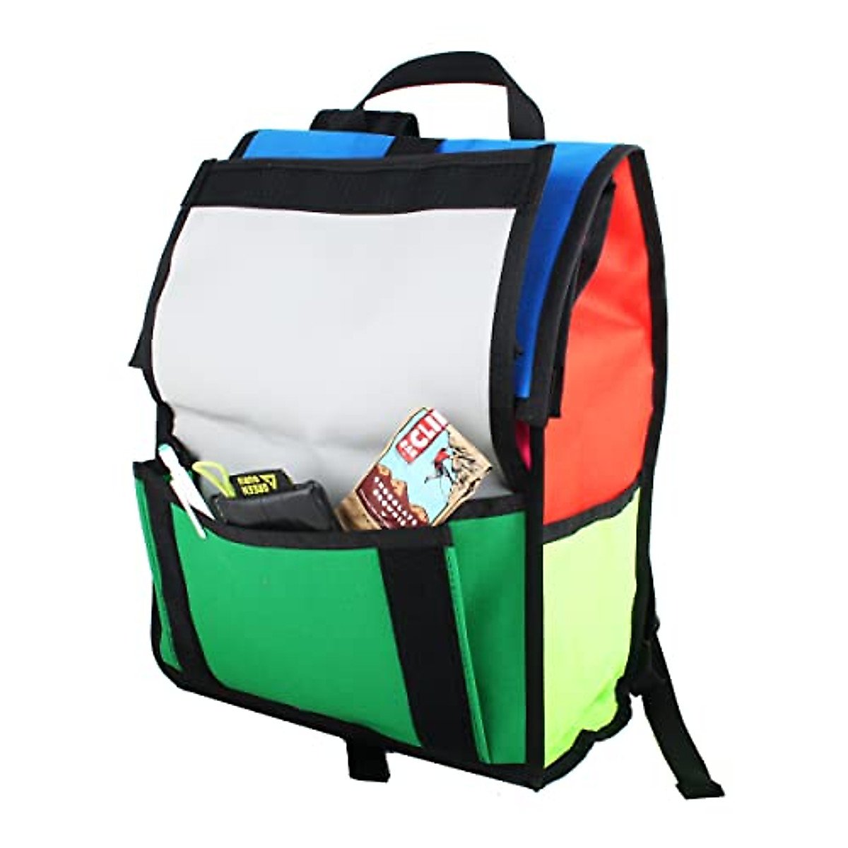 Green Guru Gear Joyride Roll Top Upcycled Made in USA Commuter Backpack