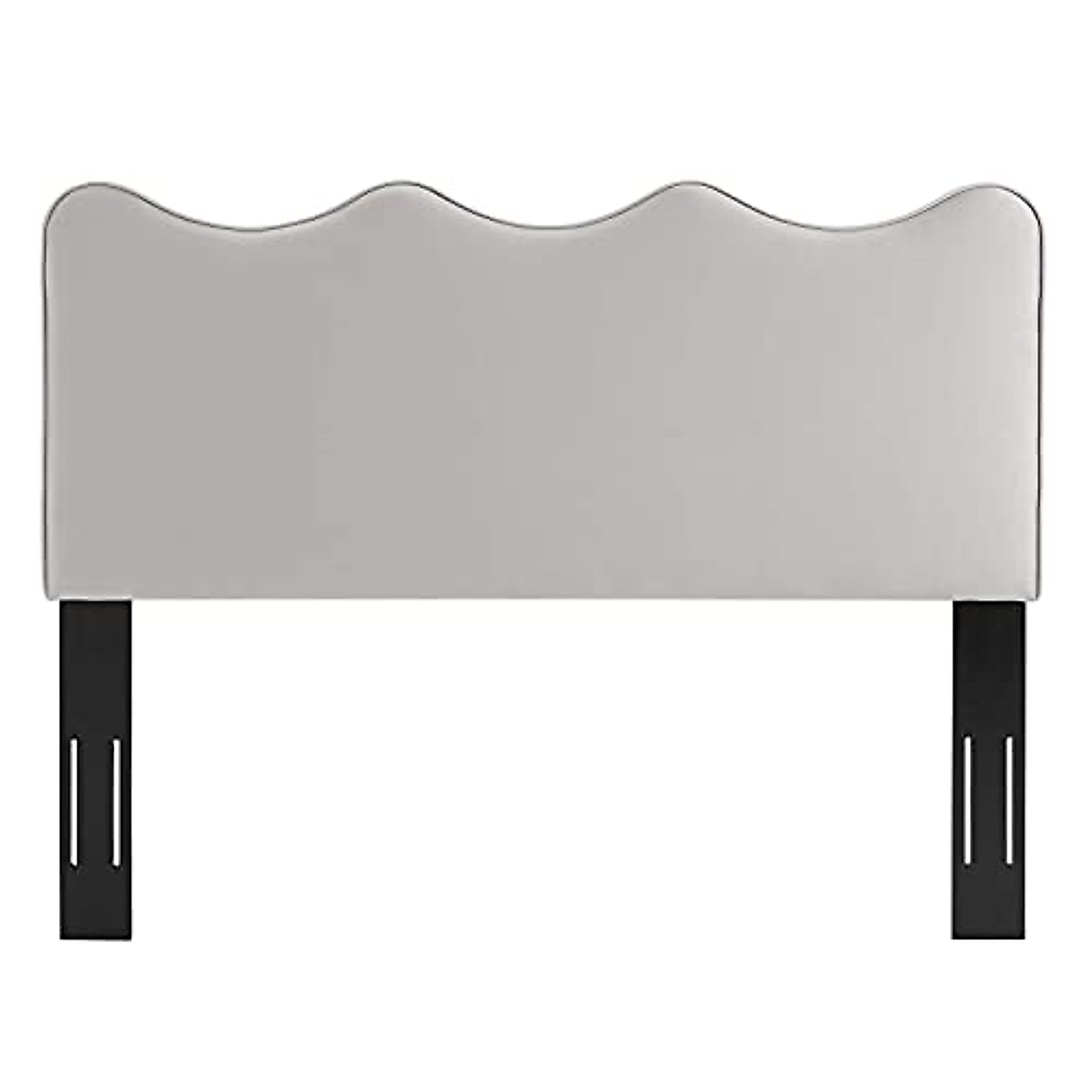 Modway Athena Performance Velvet Headboard, Full/Queen, Light Gray