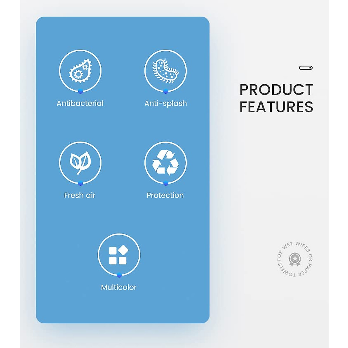 Tigerboss Urinal Screen Deodorizer (30 Pack) - Scent Lasts for Up to 30 Days – Anti-Splash &Ideal for Any Public Business Facilities Bathrooms Blue