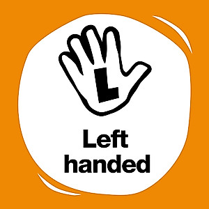 Fiskars 199710-1007 Back to School Supplies, Left Handed Student Kids Scissors, 7 Inch, Blue Lightning